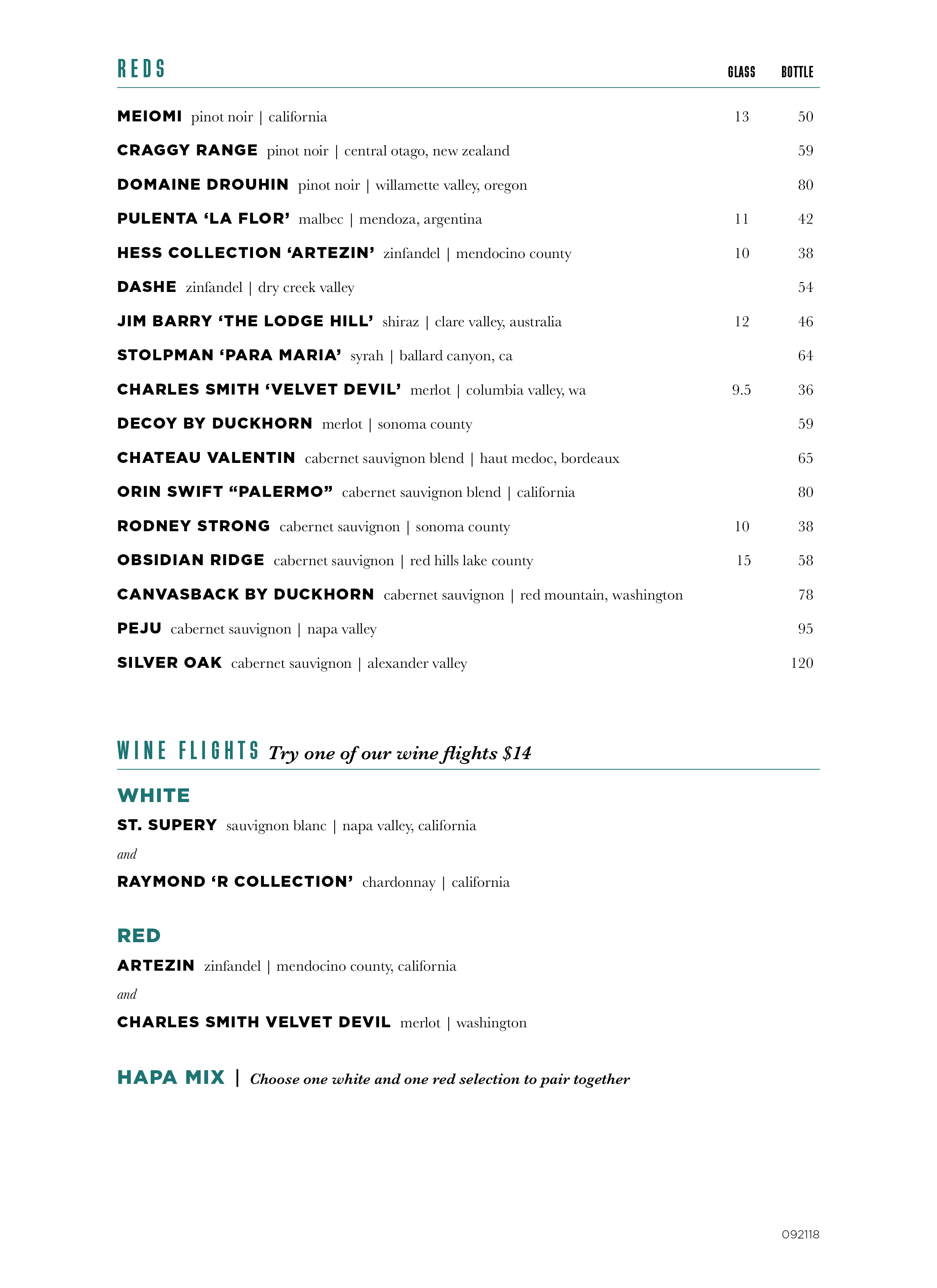 Barefoot Restaurant Menu | THE BAREFOOT RESTAURANT, Vista Do Mar – XKDOT
